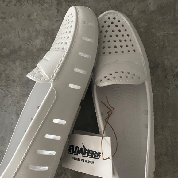 Floafer | Shoes | White Floafers Size 8 | Poshmark